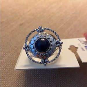 Lucky Brand | Jewelry | New Statement Ring Silver W Blue Stone | Poshmark